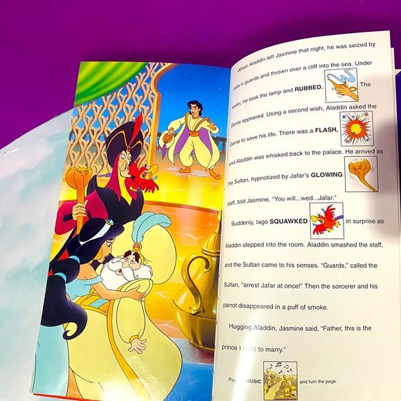 Disney Toys Disneys Vtg 992 Aladdin Golden Sound Story Electronic